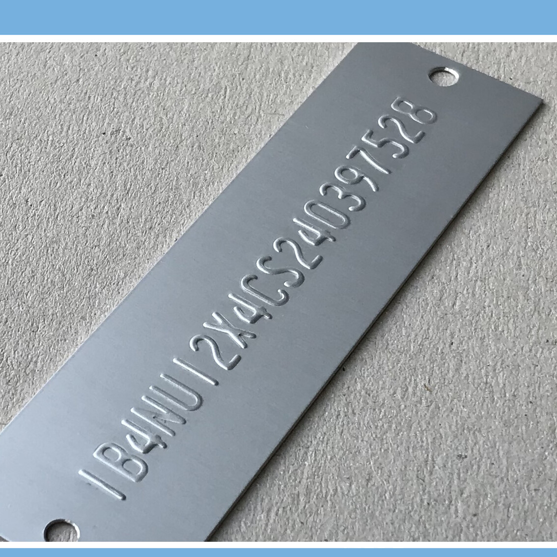 EMBOSSED INFO PLATE DATA TAG HIN TRAILER BOAT CHEVY GMC & Attaching ...