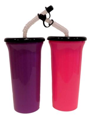 2-32 ounce America Made Lg Tumblers Lids Straws 1 ea Pink, Purple | eBay