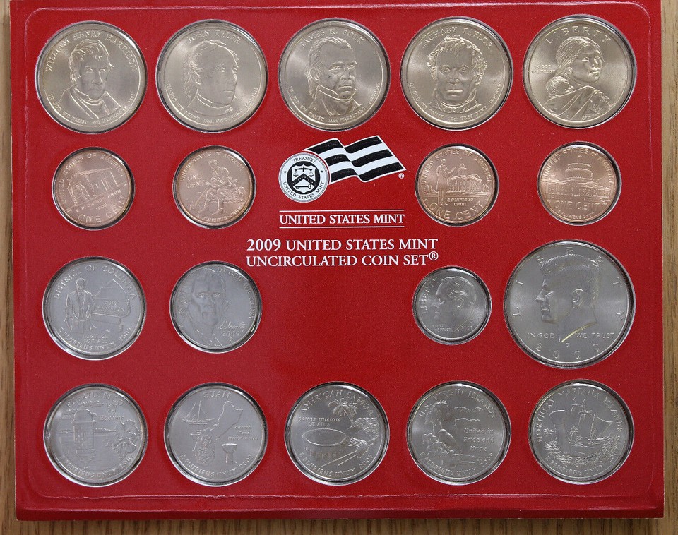 2009 U.S. Mint Set - Uncirculated Coins - 36-Coin Set - P & D | eBay