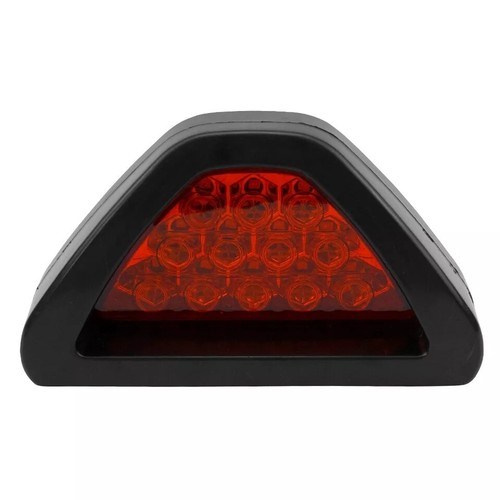 Universal F1 Style Triangle 12 Red LED Red Lens Third 3rd Brake Light ...