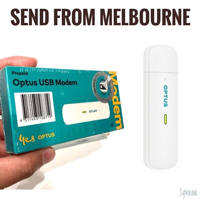 NEW Optus USB Modem 4G LTE Mobile Broadband Internet Dongle 4GB Data ...