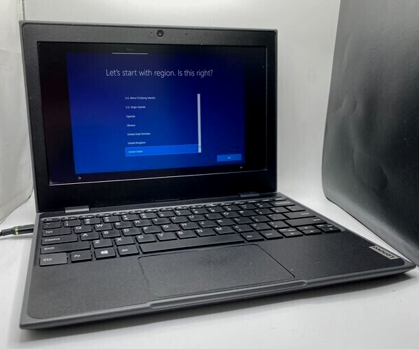 Lenovo 100e 2nd Gen 11.6" Laptop Intel Celeron N4000 4GB RAM 64GB eMMC ...
