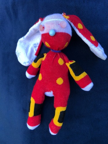 Buckles The Bunny Sock Stuffed Animal Homemade (Upcycled) | eBay
