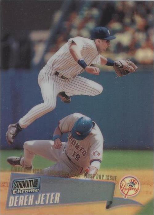 2000 Topps Stadium Club Chrome - Derek Jeter #197 First Day Issue ...