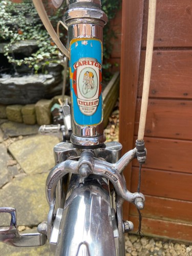 CARLTON RACING CYCLE has rare chrome forks snd Brook saddle. Made in ...