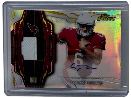 Logan Thomas 2014 Topps Finest Rookie Autograph Triple Color Patch Card ...