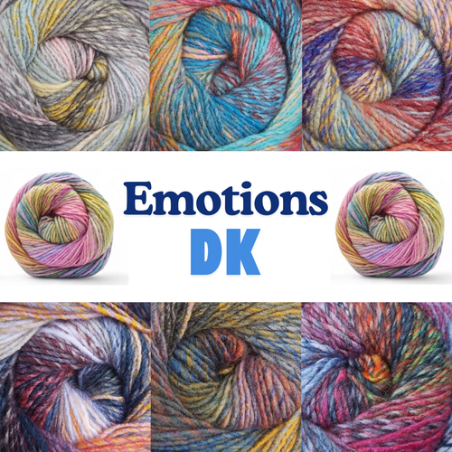 Emotions DK 150g Wool Yarn by James C Brett, Ombre Colour Effect ...