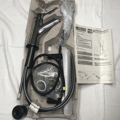 Kitchen Faucet Delta 4140-TP-DST Chrome Collins Pull-Out Spray | eBay