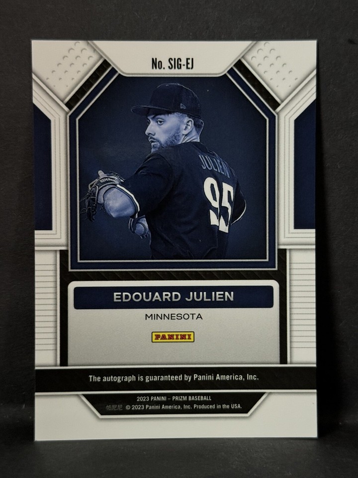 Edouard Julien 2023 Panini Prizm Signatures Auto Minnesota Twins | eBay