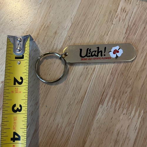 Vintage Utah Metal Keychain Key Chain Ring Souvenir | eBay