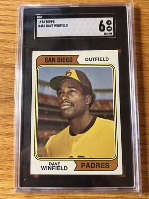 1974 Topps Dave Winfield Rookie Super Looking SGC 6 Padres Yankees | eBay