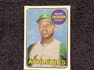 SWEET 2017 Topps Greatest Memories Reggie Jackson 1969 Rookie Reprint ...