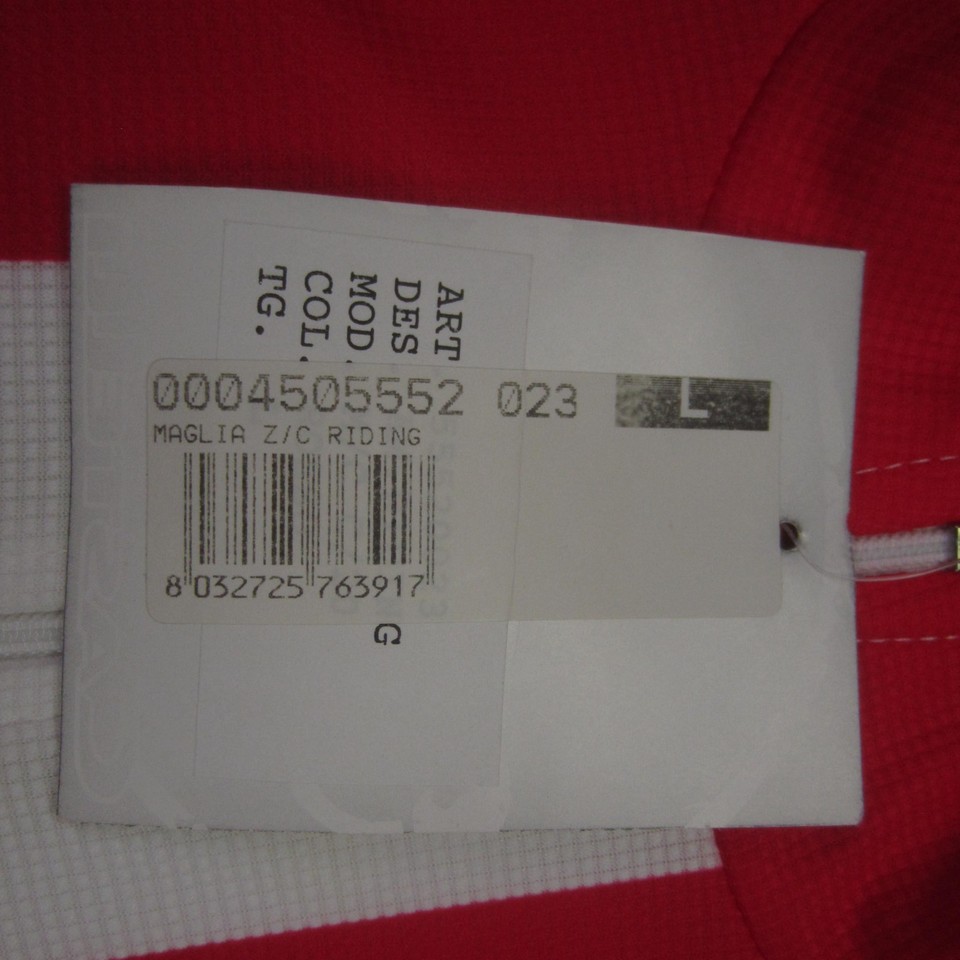 Castelli Cycling Jersey Mens L Red Riding The World 1/4 Zip LS Maglia Z ...