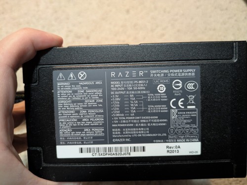 Razer Core x Power Supply Stock Original (650 Watts) | eBay