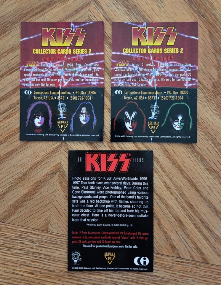 1998 Kiss Cornerstone Promo Card Relic Series 2 | eBay