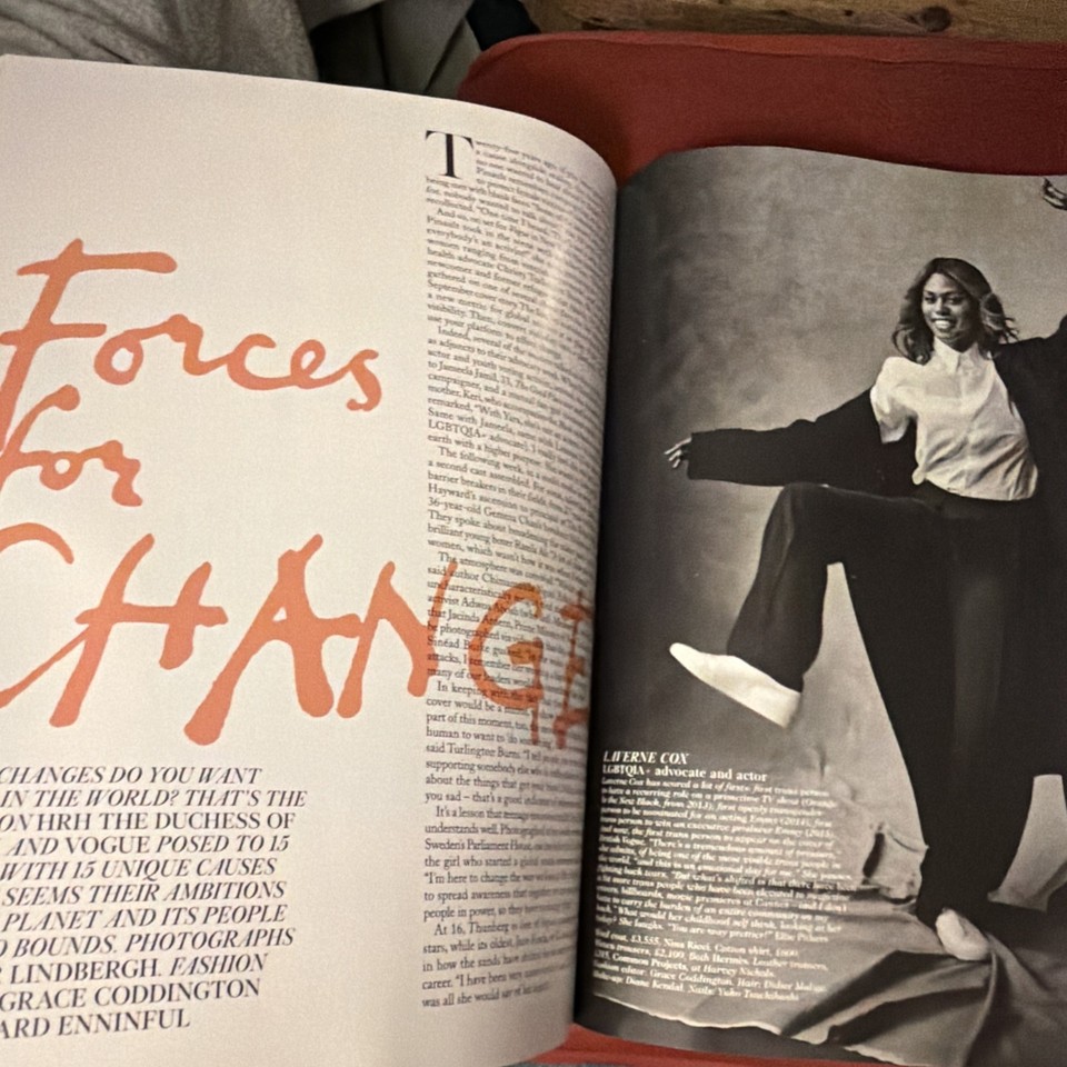 UK Vogue September 2019 Forces for Change, Edited by HRH The Duchess of ...