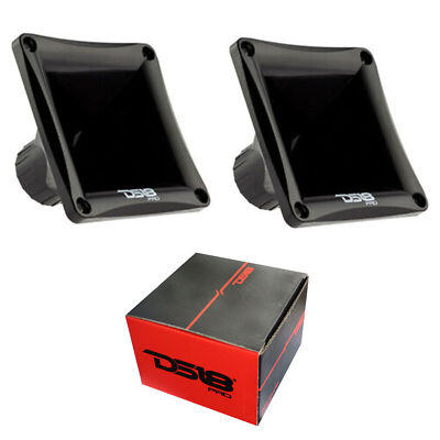 1.4" Pro Horn Trumpet 1 Inch Throat Pro Car Audio Twist On PRO-H44 Pair ...