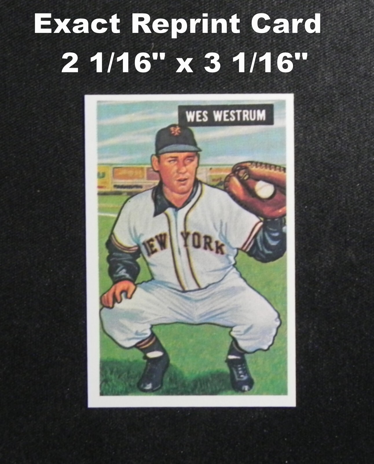WES WESTRUM Dover Reprint of 1951 Bowman Card #161 _ EXACT CARD (A) | eBay