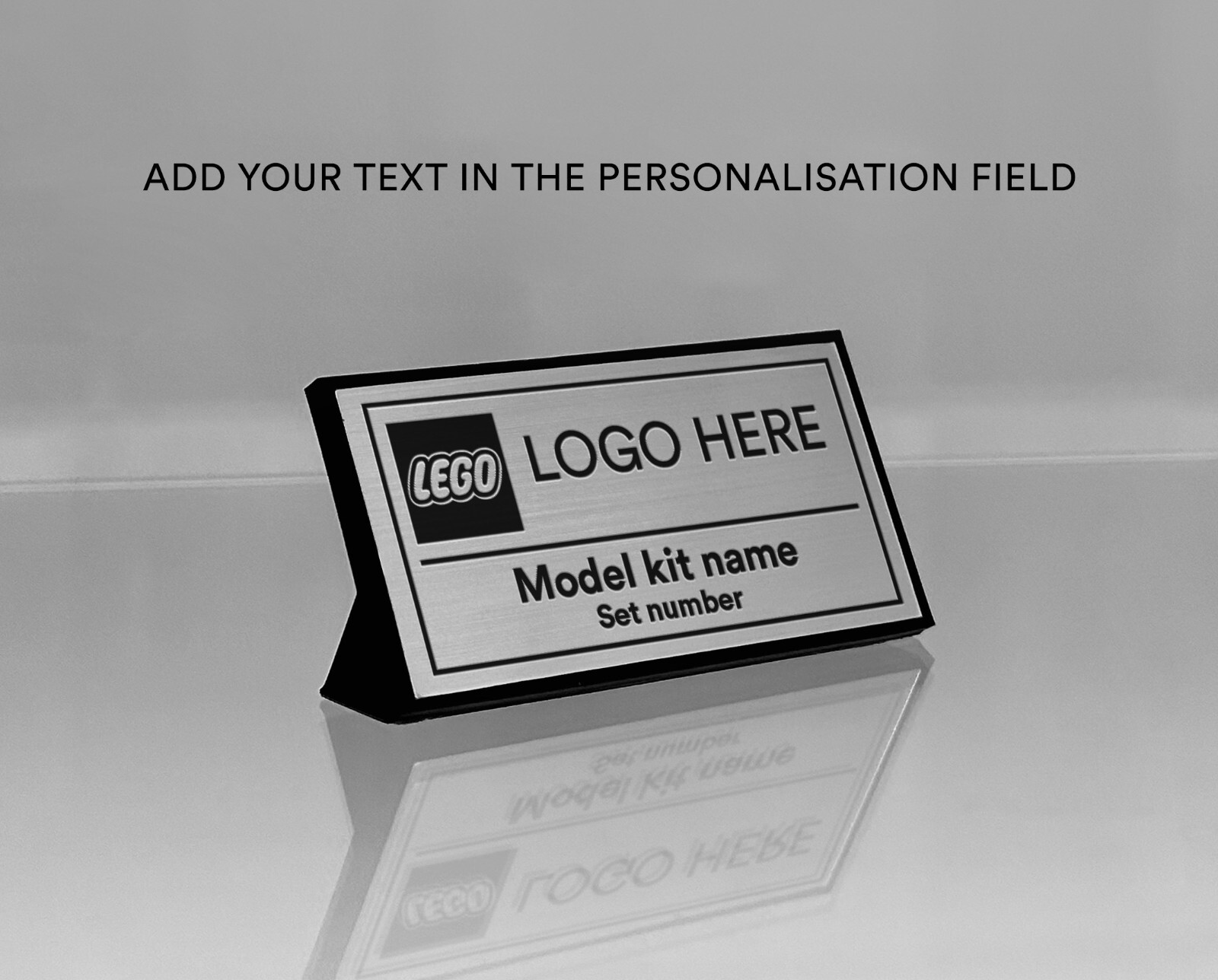 Custom Lego Name Plate Free Standing Plaque Set Kit Minifigures Star ...