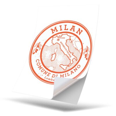 1 x Vinyl Sticker A4 - Comune Di Milano Milan Italy Travel Map #6043 | eBay