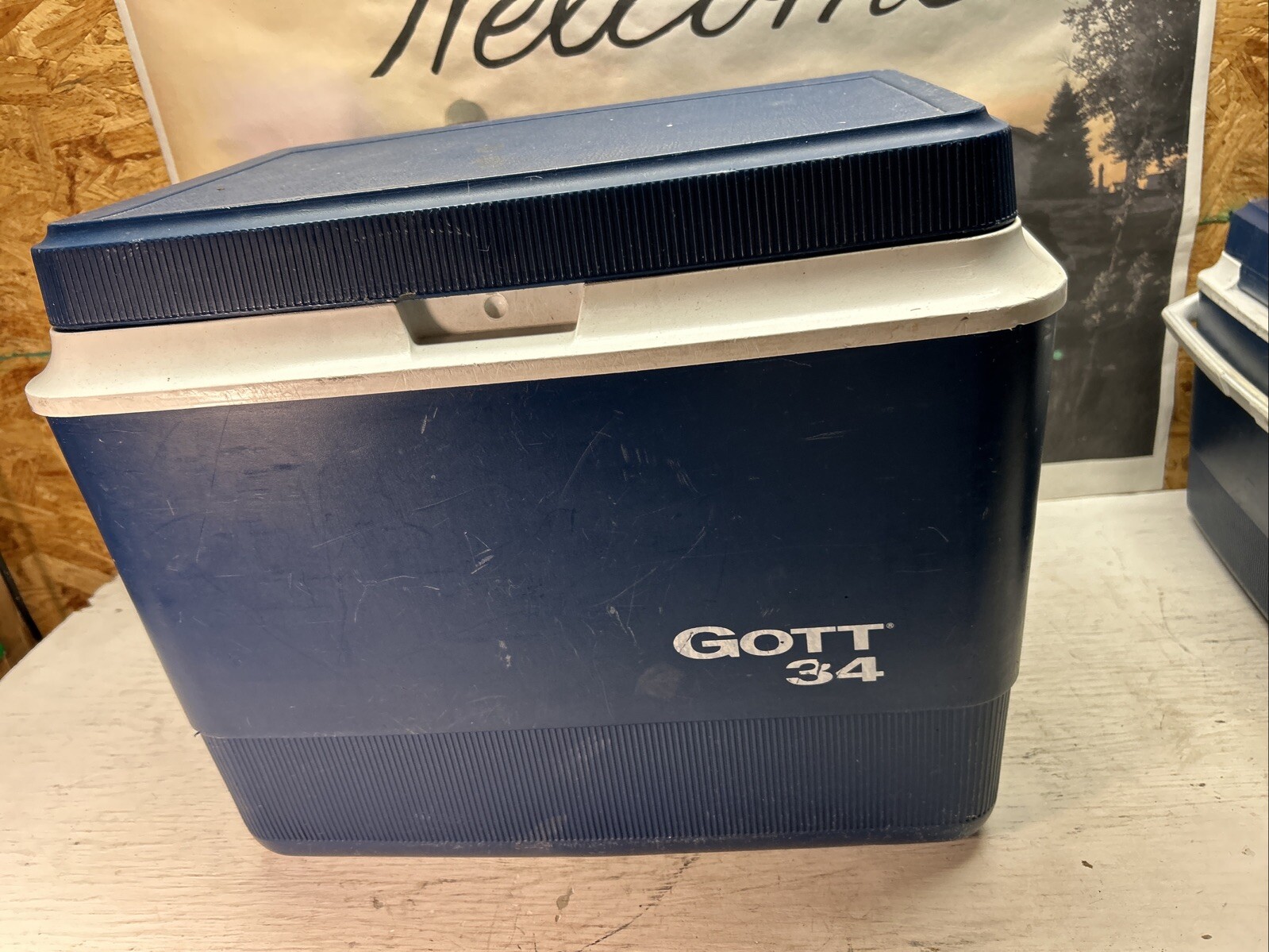 Vintage Gott 34 QT & 8 Qt Chest Coolers Model 1934 & 1908 & 1502 Blue ...