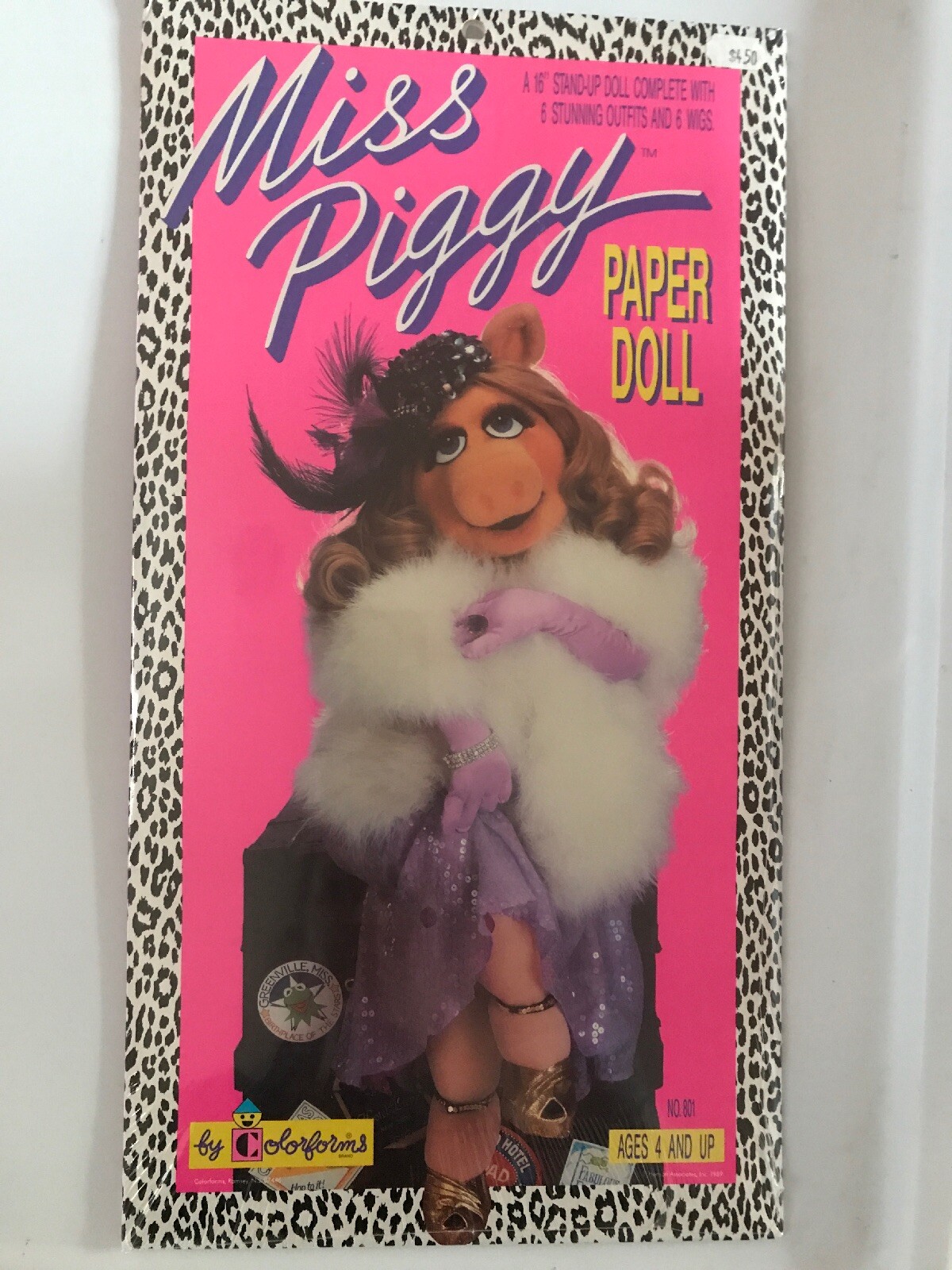 NOS NEW 1989 Colorforms Miss Piggy Paper Doll Set Sealed | eBay