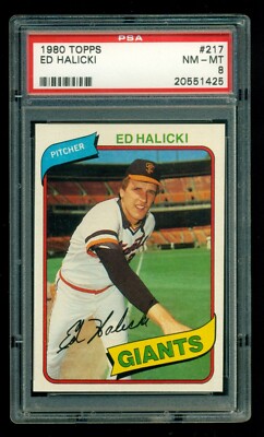 1980 Topps #217 Ed Halicki PSA 8 | eBay