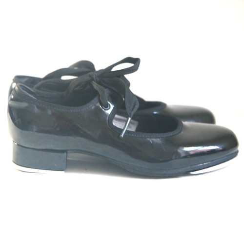 Size 1M Kids - BLOCH Girls Black Faux Patent Leather Maryjane Tap Shoes ...