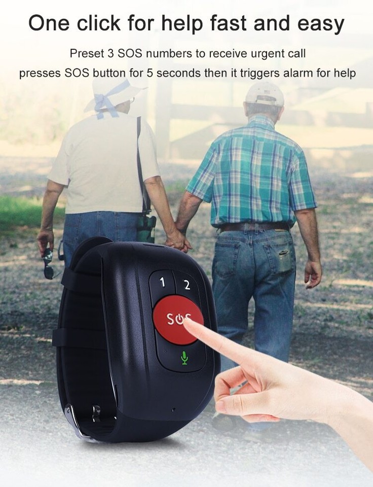 GPS watch with SOS button for the elderly and kids - Track remotely | eBay