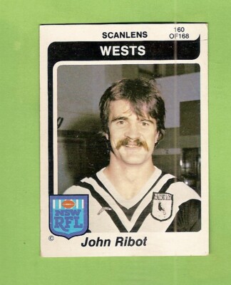 1980 WESTERN SUBURBS MAGPIES RUGBY LEAGUE CARD #160 JOHN RIBOT | eBay