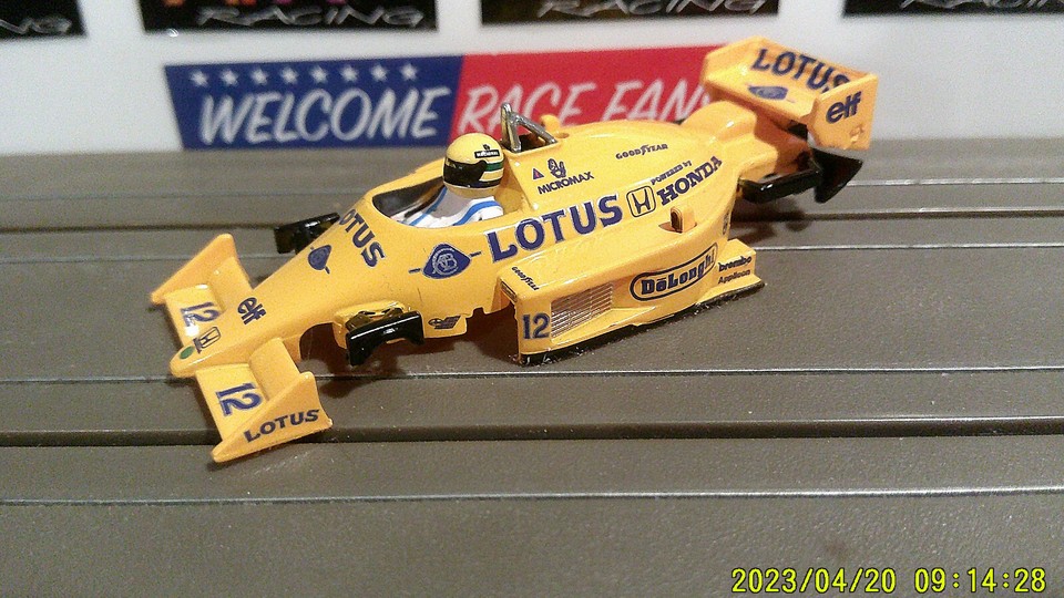 AFX RACING H.O. SCALE SLOT CAR BODY ONLY 1987 HONDA LOTUS 99T #12 ...