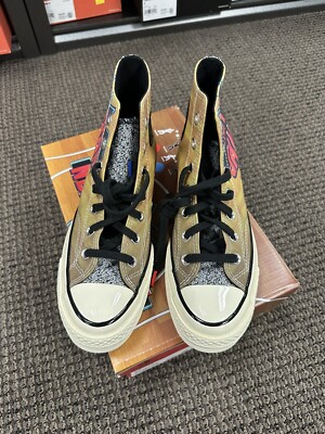 Converse CHUCK 70 HI Brown Solar Red Electric Aqua Sneakers Women's ...