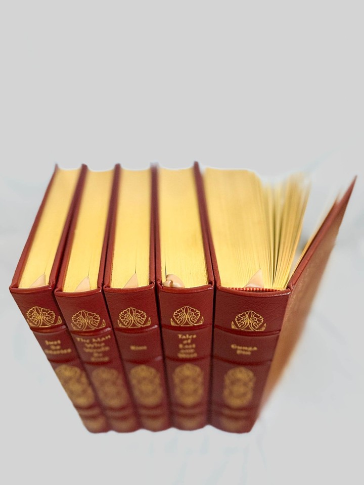 RUDYARD KIPLING (5 vol) Kim, Gunga Din - Easton Press *Collector's ...