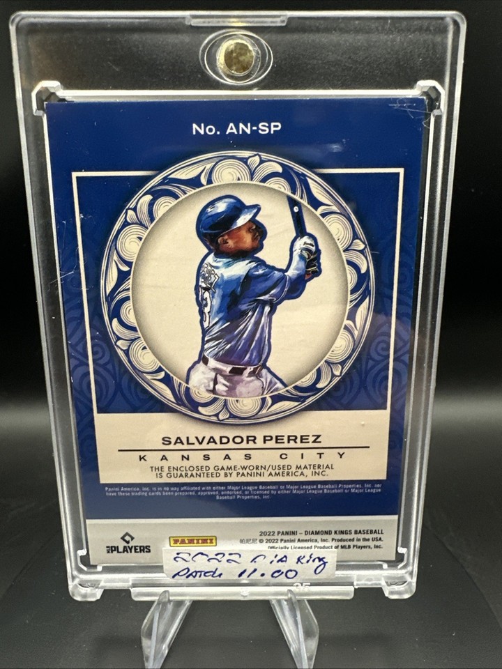 2022 Panini Diamond Kings - Art Nouveau Relics Salvador Perez #AN-SP ...