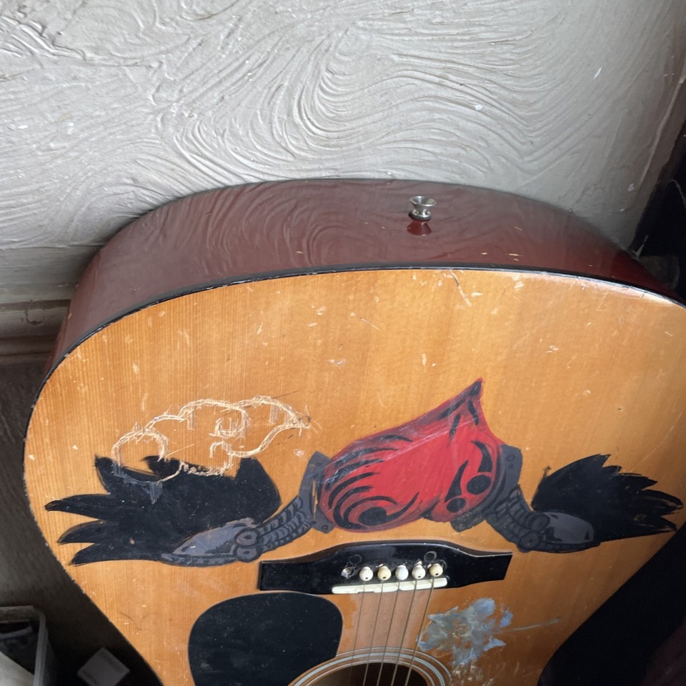 Vintage 70`s-80`s - Brunswick Rodeo Acoustic Guitar restoration project ...