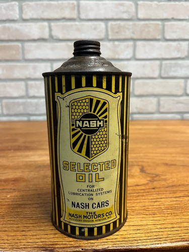 Early Nash Motor Co. One Quart Cone Top Can - Nash Selected Oil ...
