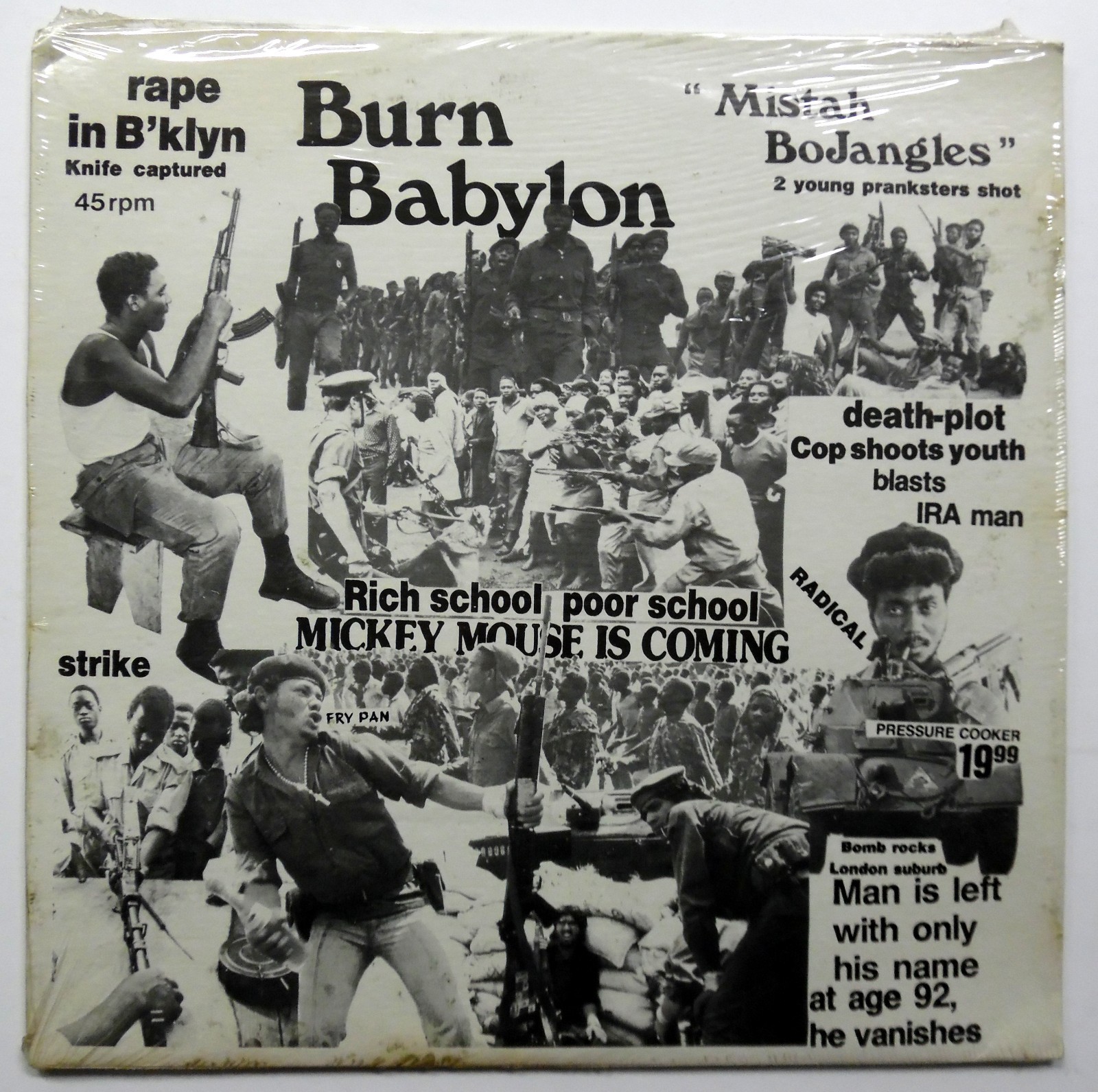 MISTAH BOJANGLES Burn Babylon SEALED 12" Karl & Marvin Pitterson I.R.M ...