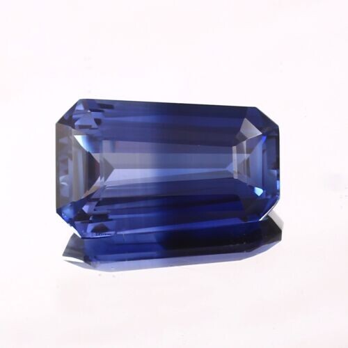 Natural Bi Color Ceylon Blue Sapphire Tapered Loose Radiant Cut ...