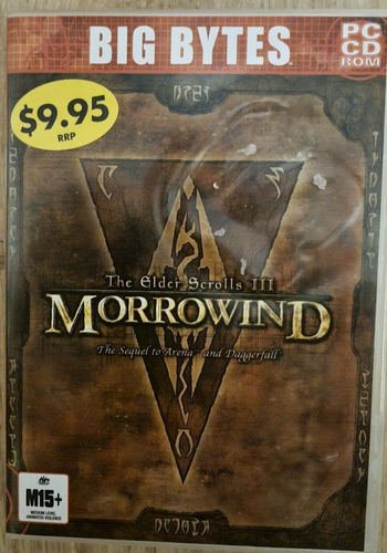 The Elder Scrolls III MORROWIND PC video game CD rom Classic RPG 2 ...