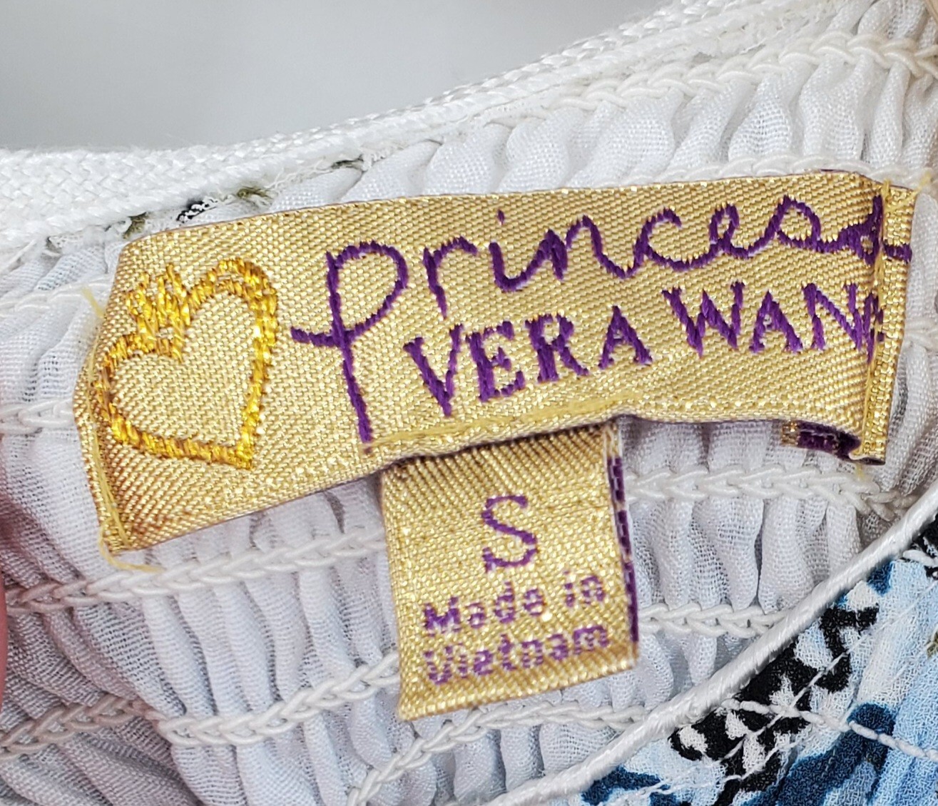 Princess Vera Wang Baby Doll Style Smocked Lined Dres… - Gem