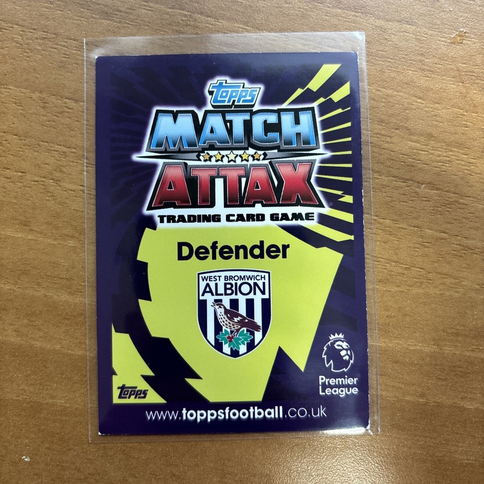 2016-2017 Match Attax Star Player Card No 328 - Jonny Evans - West ...