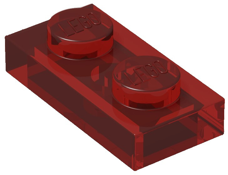 ☀️Lego 1x2 Trans-Red Plates x100 Building Part Piece Bulk Lot Legos ...