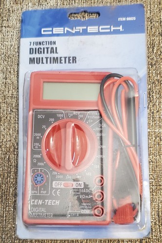 7 Function Digital Multimeter DC-AC Voltage Battery Multi Tester Cen ...