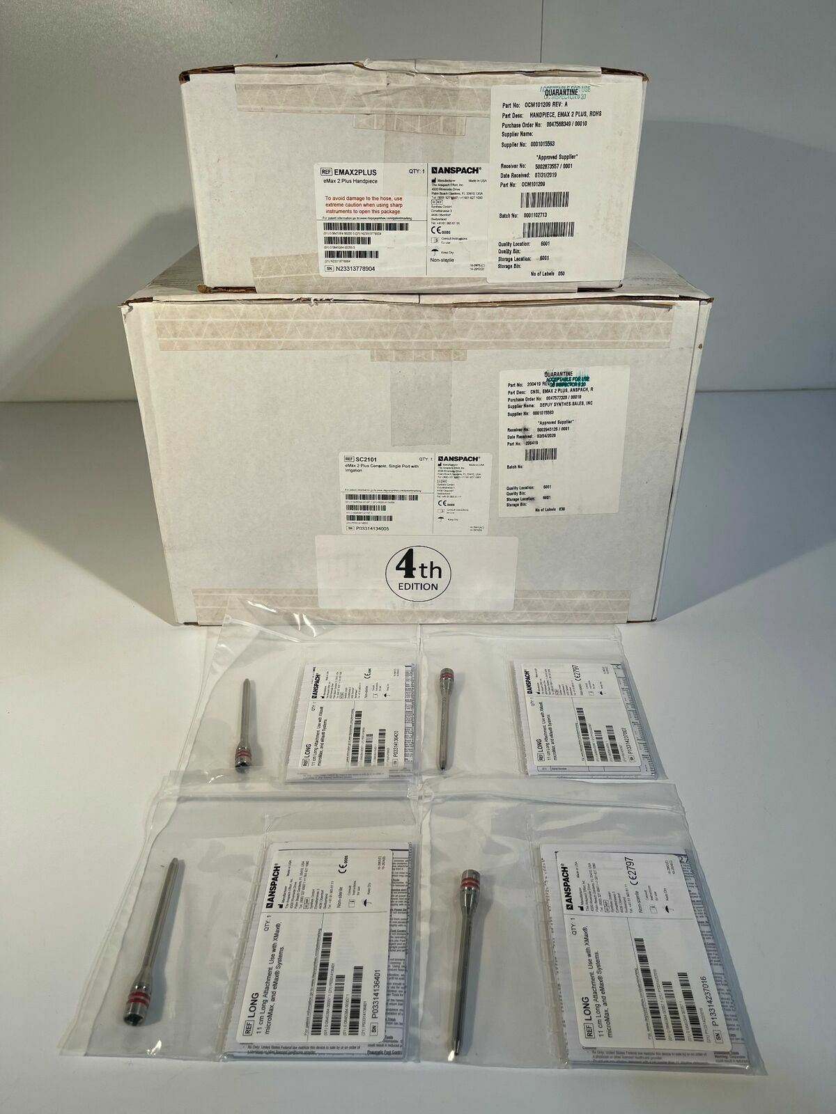 1x NEW ANSPACH eMAX2 Plus Neurosurgery Drill Handpiece/Console ...