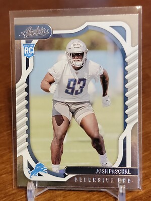 2022 PANINI ABSOLUTE JOSH PASCHAL ROOKIE DETROIT LIONS #173 | eBay