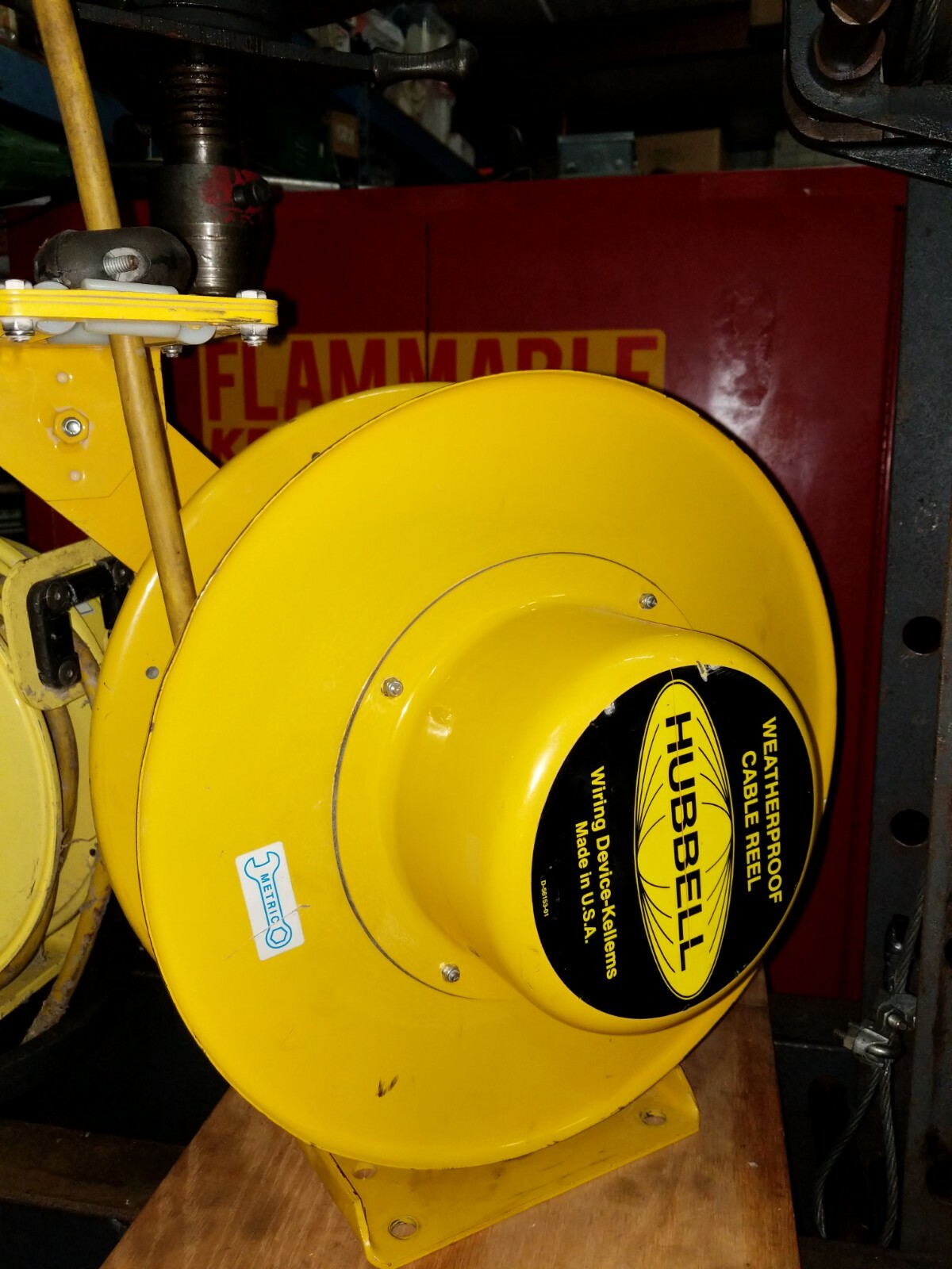 hubbell hbl 501242w 4 conductor 3 phase 600v outdoor cord cable reel ...