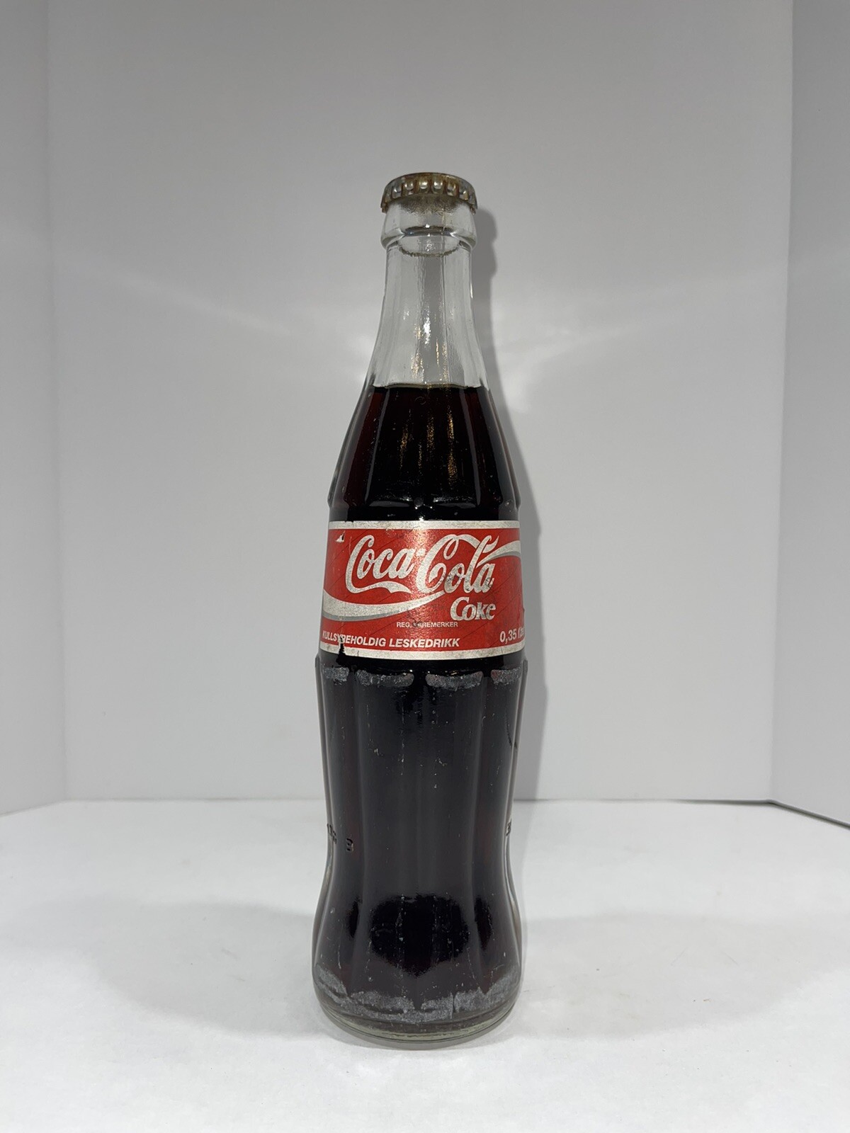 RARE FULL Vintage 1986 Norway Coca Cola Coke .35 Liter Soda Bottle ...