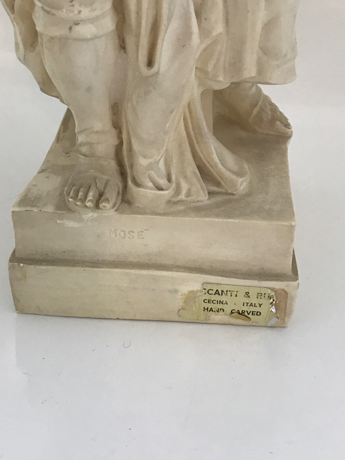 Michaelangelo's Horned Moses Statue Vintage Mose Figurine- Resin | eBay