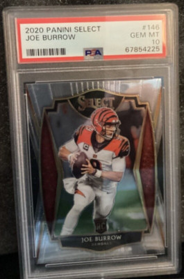 JOE BURROW 2020 Panini Select Premier #146 Prizm - Rookie Card RC PSA ...