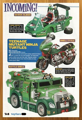 2003 Teenage Mutant Ninja Turtles Vehicles Print Ad/Poster Shell Cycle ...